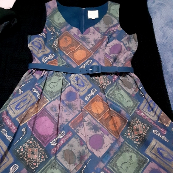 Modcloth | Dresses | Rare Modcloth Sherlock Holmes Book Dress With ...